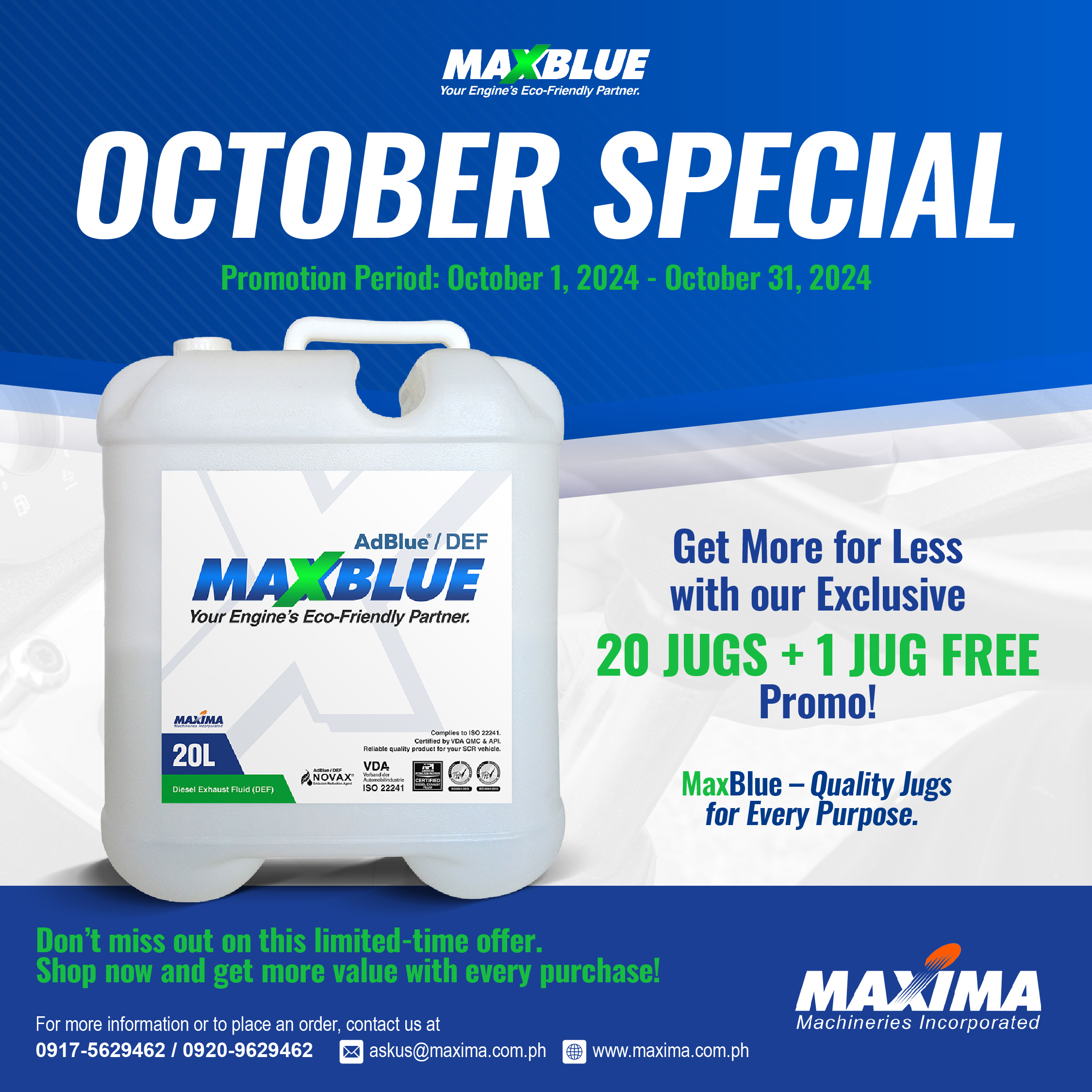 MAXBLUE OCTOBER | Maxima Site